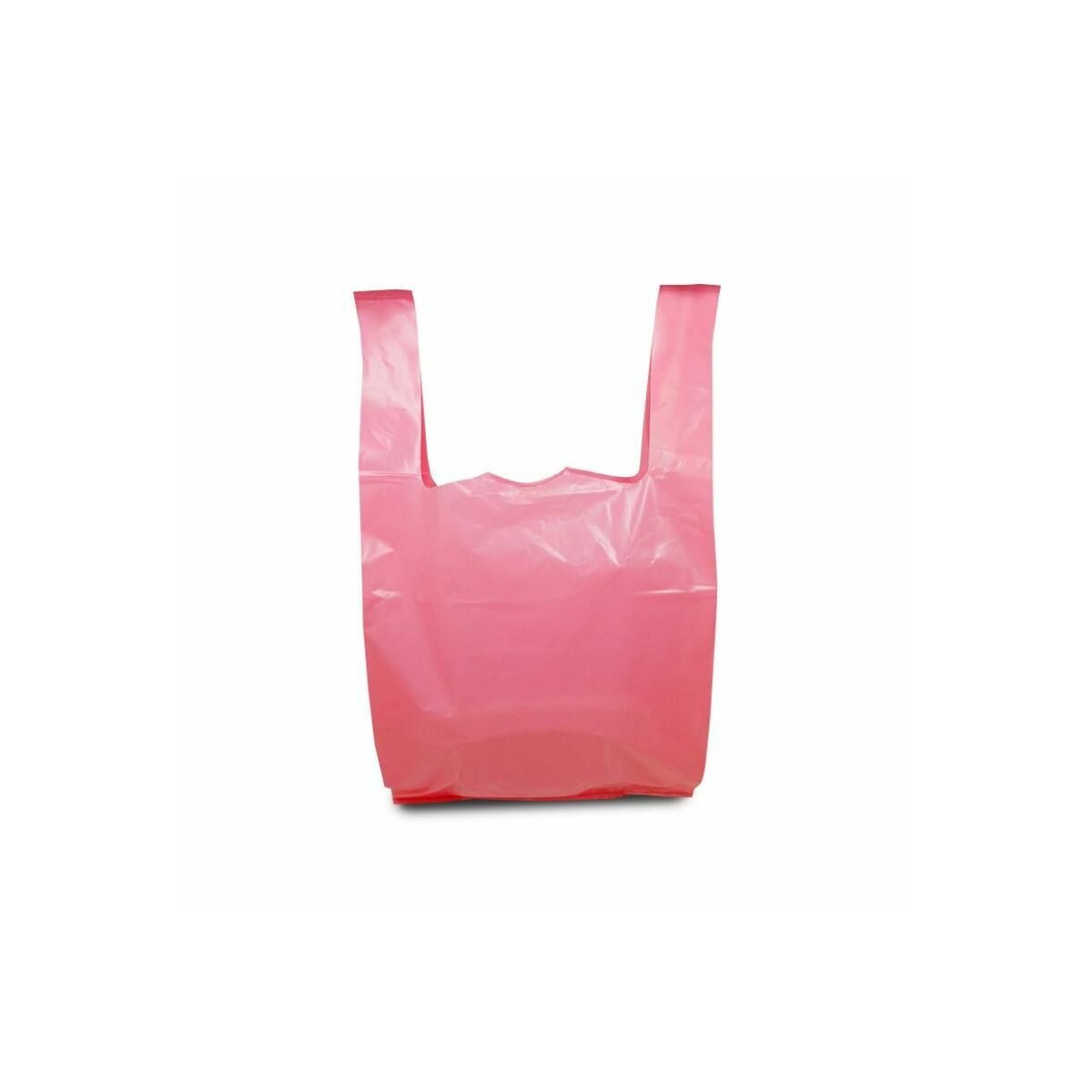 Sac Plastique Bretelles Rose 26 X 6 X 45 Cm Mon emballage