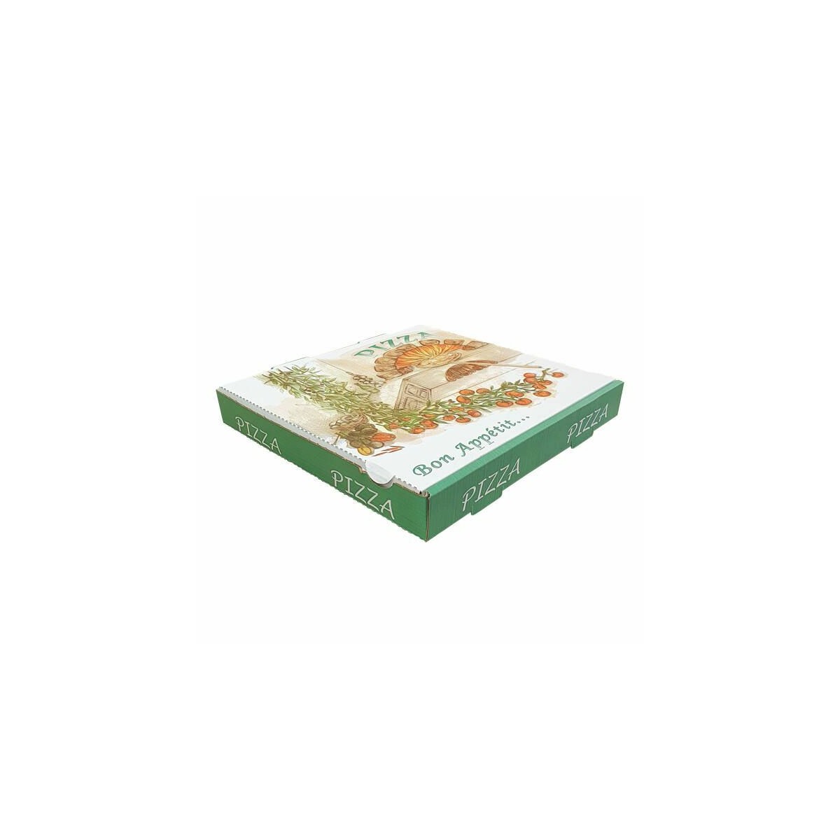 Boîte pizza carton 33x33 cm Olives en gros | Mon-emballage