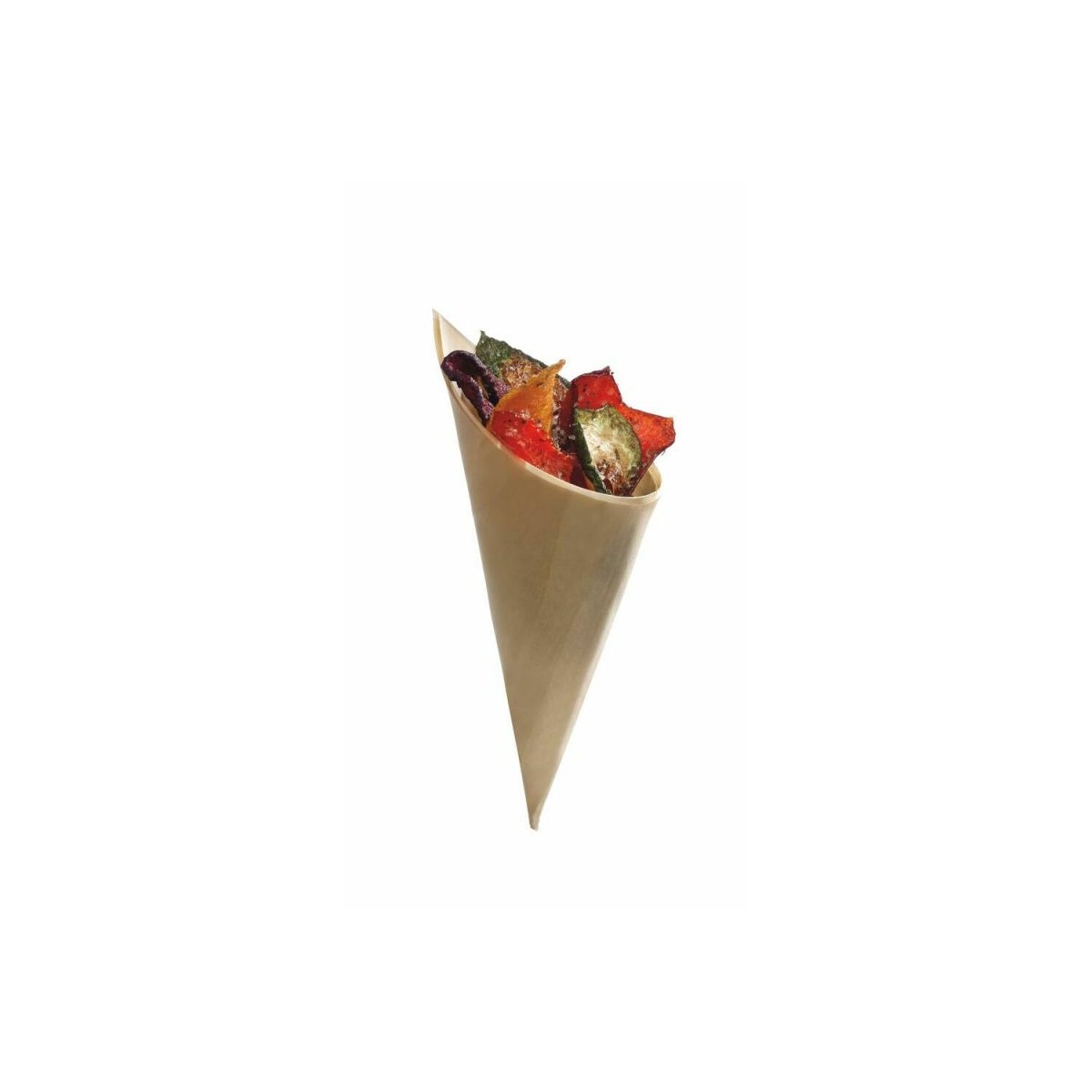 Achat cône alimentaire bois 12,5 x 5,6 cm | Mon-emballage