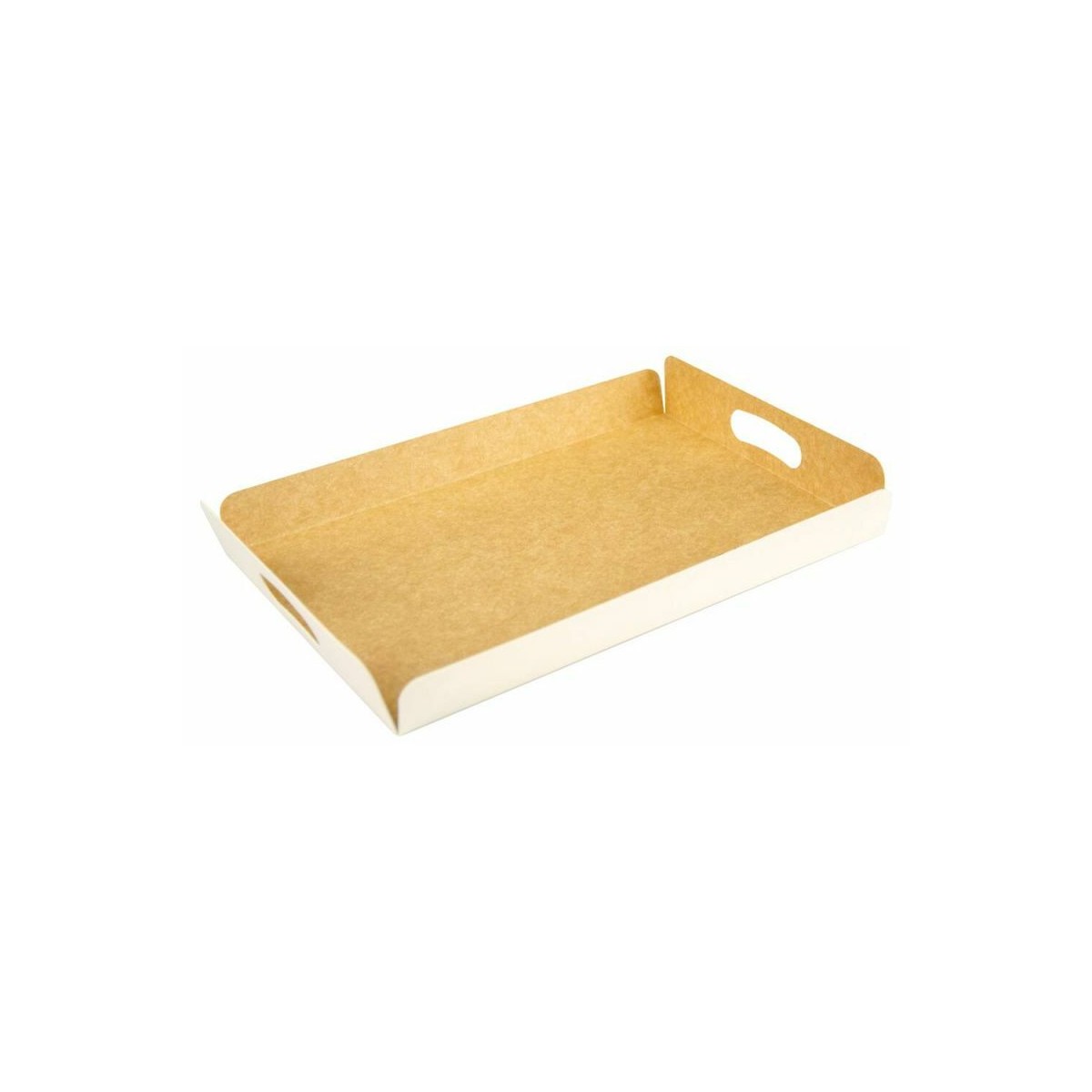 Petit plateau carton jetable ingraissable 19 x 28 cm | Mon-emballage