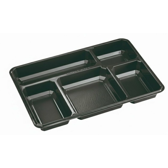 Plateau repas 5 compartiments plastique | Mon-emballage
