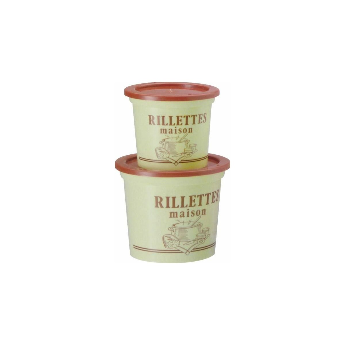 Petit pot de rillette vide 125 ml | Mon-emballage