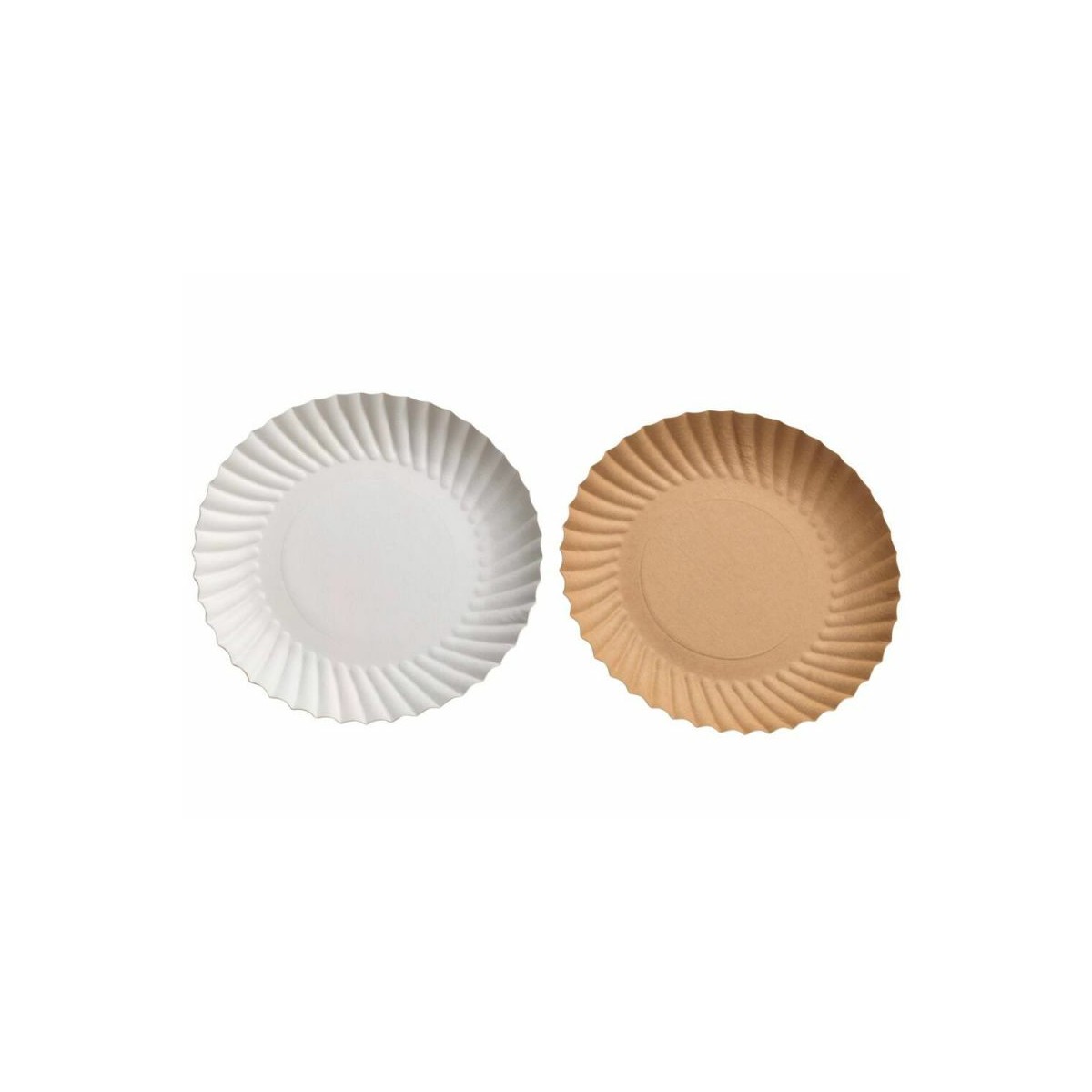 Petite assiette jetable intérieur blanc ronde | Mon-emballage