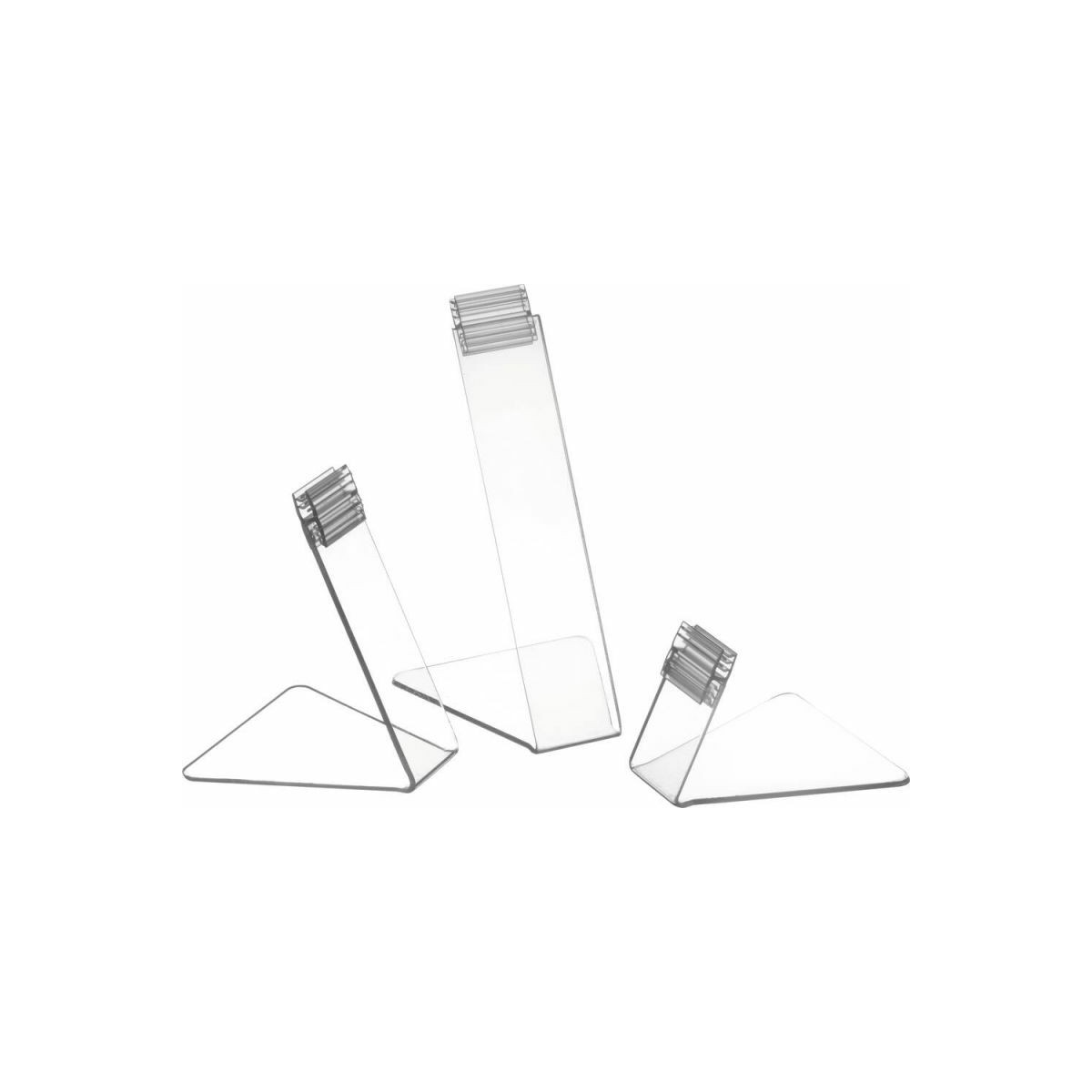 Support étiquette plastique sur pied 5 cm | Mon-emballage