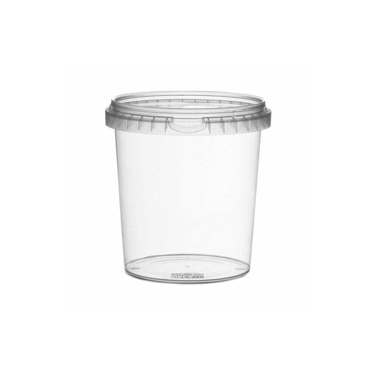 Pot plastique 870 ml avec fermeture sécurisée| Mon-emballage