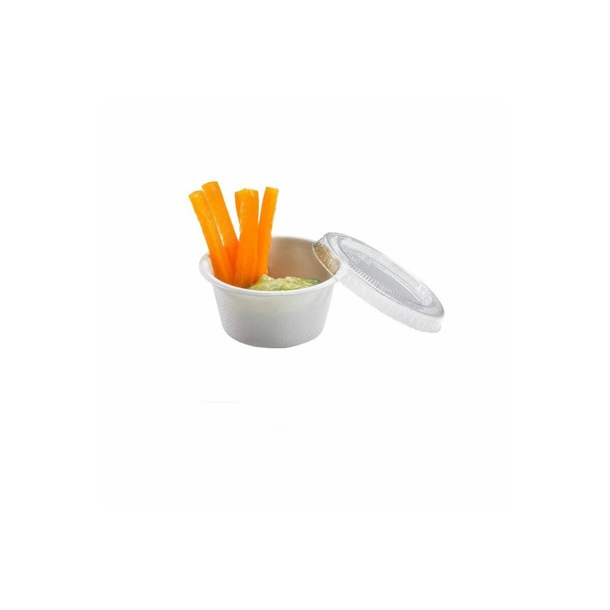 Pot à sauce biodégradable en bagasse 30 ml | Mon-emballage